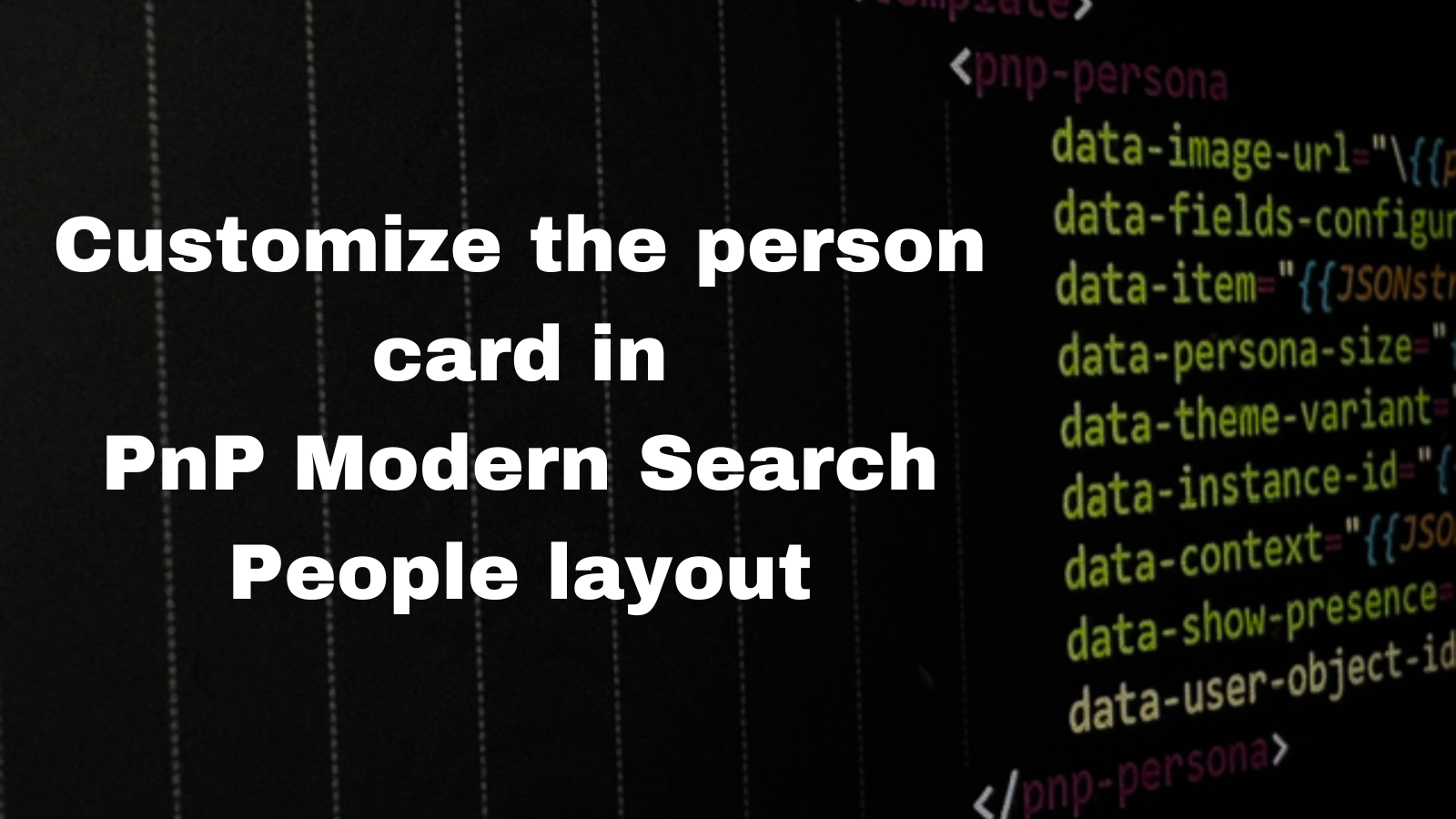 Customize the person card in PnP Modern Search People layout | Patrik ...
